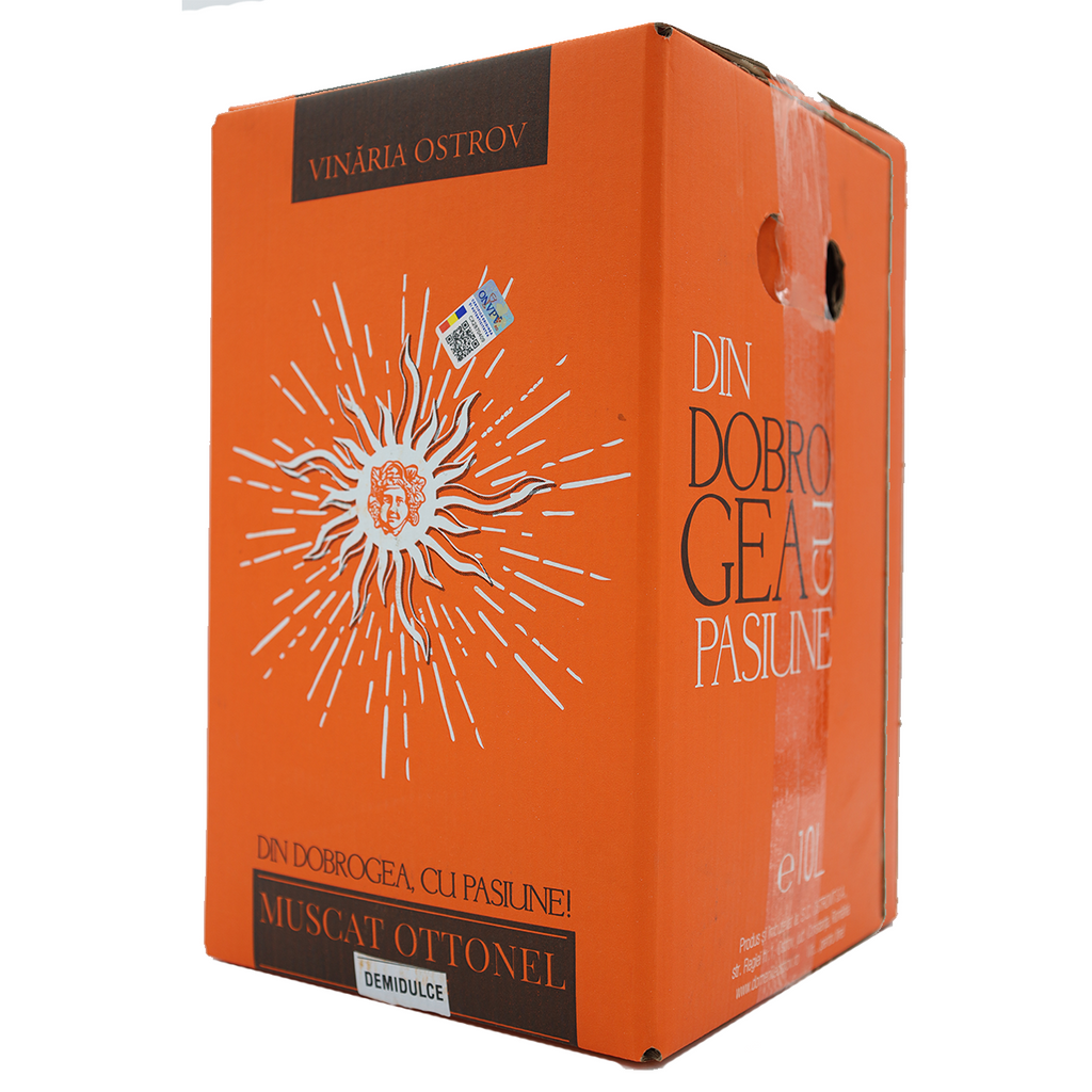 Vinăria Ostrov, Bag in box, 10 litri, Muscat Ottonel, Alb, Demidulce ...